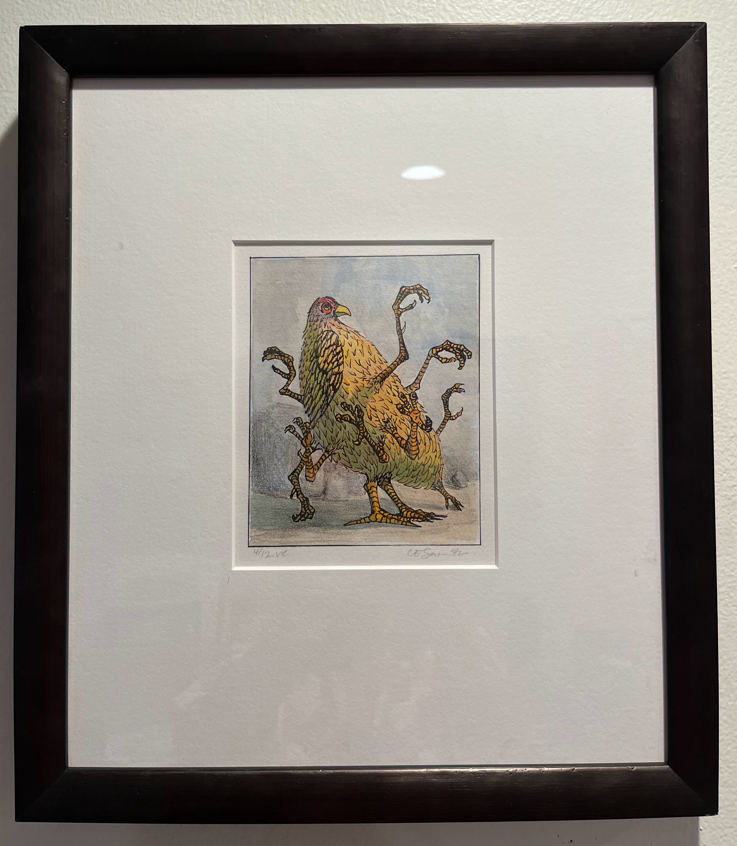 Bird litho/legs – Kate Samworth